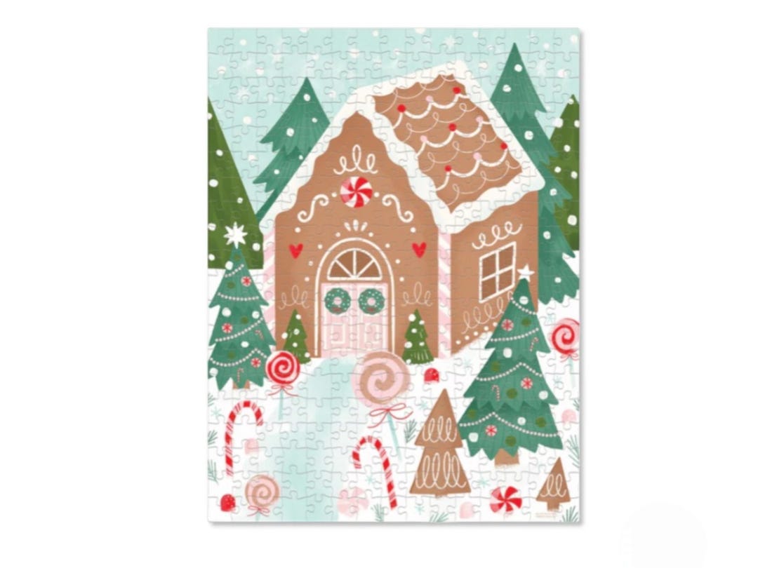 Gingerbread House Christmas Puzzle, Christmas Activity, Christmas Gift ...