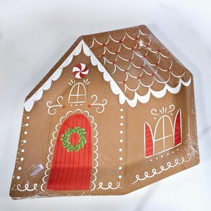 Gingerbread House Paper Plates, Gingerbread Party, Gingerbread House ...