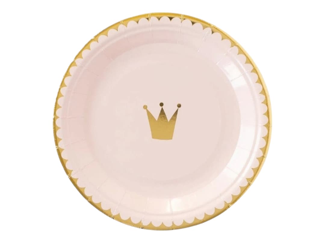 Princess Crown Plates, Princess Party Decorations, Princess Birthday ...
