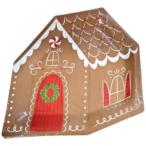 Gingerbread House Paper Plates, Gingerbread Party, Gingerbread House ...