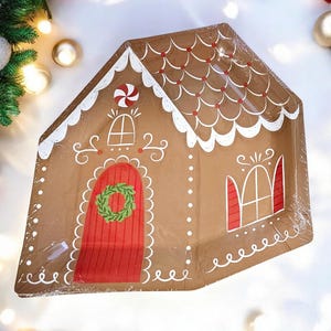 Gingerbread House Paper Plates, Gingerbread Party, Gingerbread House ...