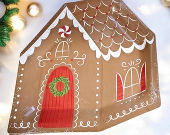 Gingerbread House Paper Plates, Gingerbread Party, Gingerbread House ...