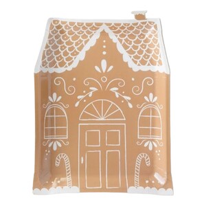 Gingerbread House Plates Gingerbread Party Gingerbread House - Etsy