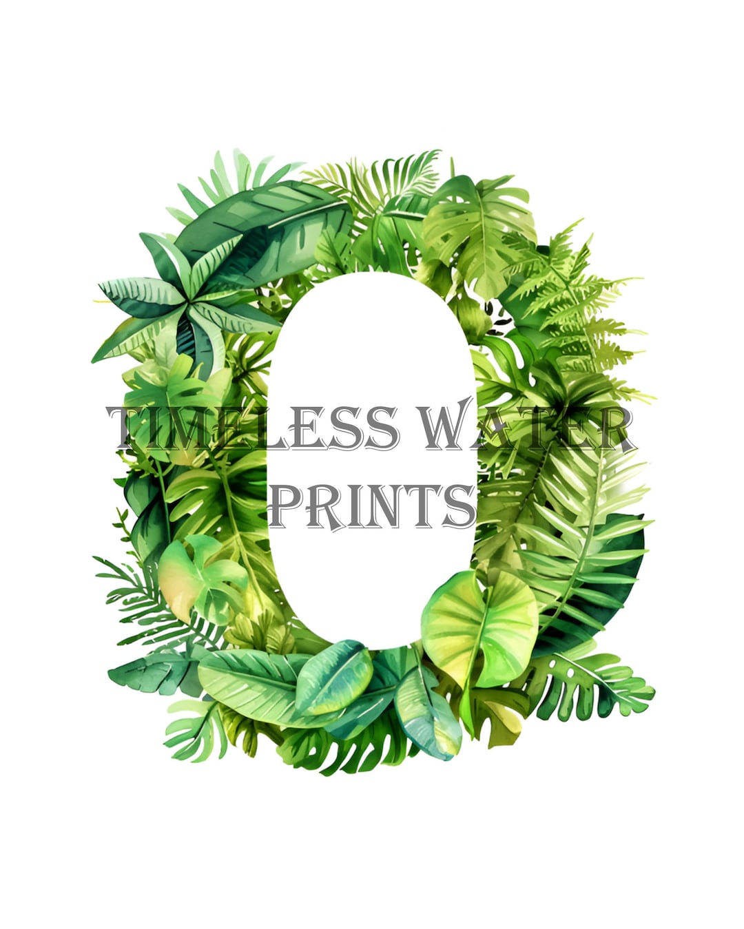 Jungle Themed Alphabet Letters, Letter O, Instant Download, Digital ...