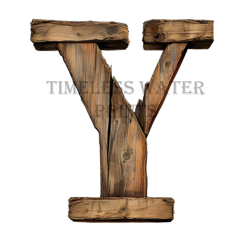 Wooden Letter Y - Etsy