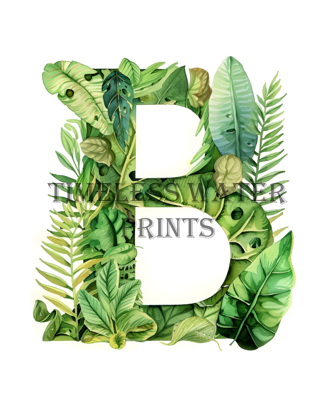 Jungle Themed Alphabet Letters, Letter B, Instant Download, Digital ...