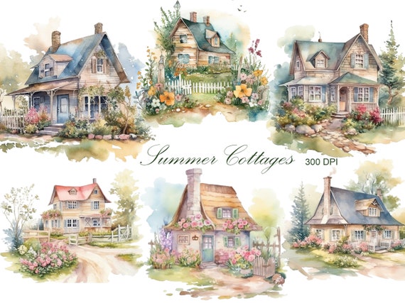 Summer Cottage Clipart