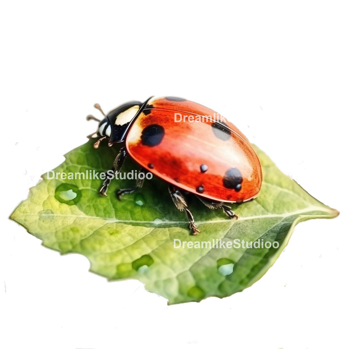 Watercolor Ladybug Clipart, Commercial Use Lady Bug PNG, Insect Clipart ...