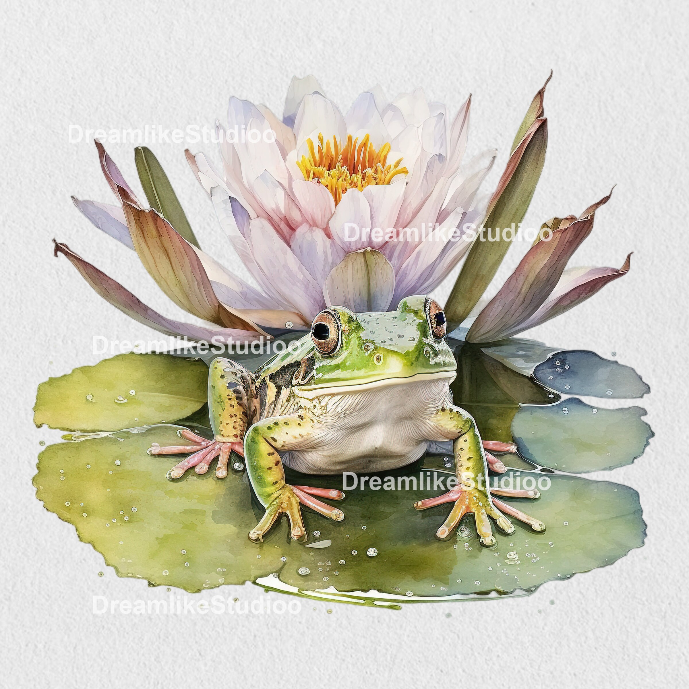 Frog PNG Watercolor Frogs Clipart Commercial Use Cute Frog - Etsy
