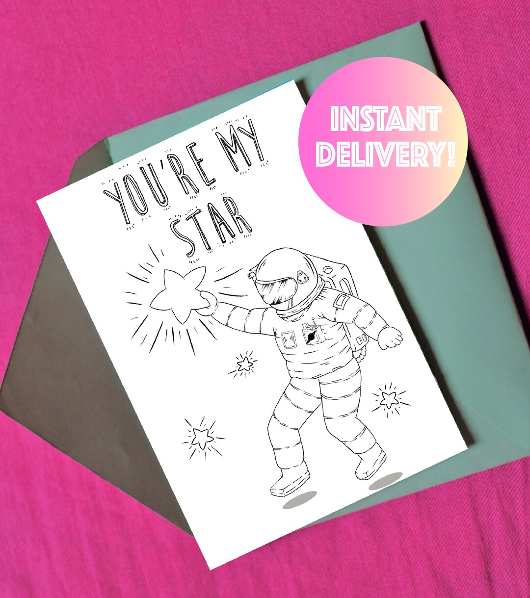 Printable Cute Love Card.cute Printable Card.downloadable Love Card ...