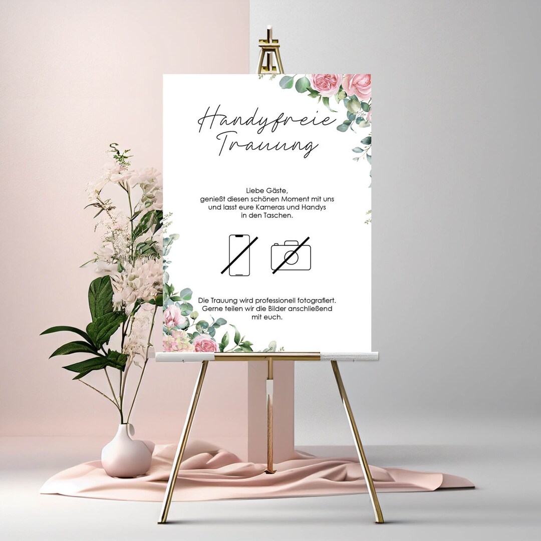 Cell Phone-free Wedding 4 Design Gs Wedding Sign A4 Printable - Etsy