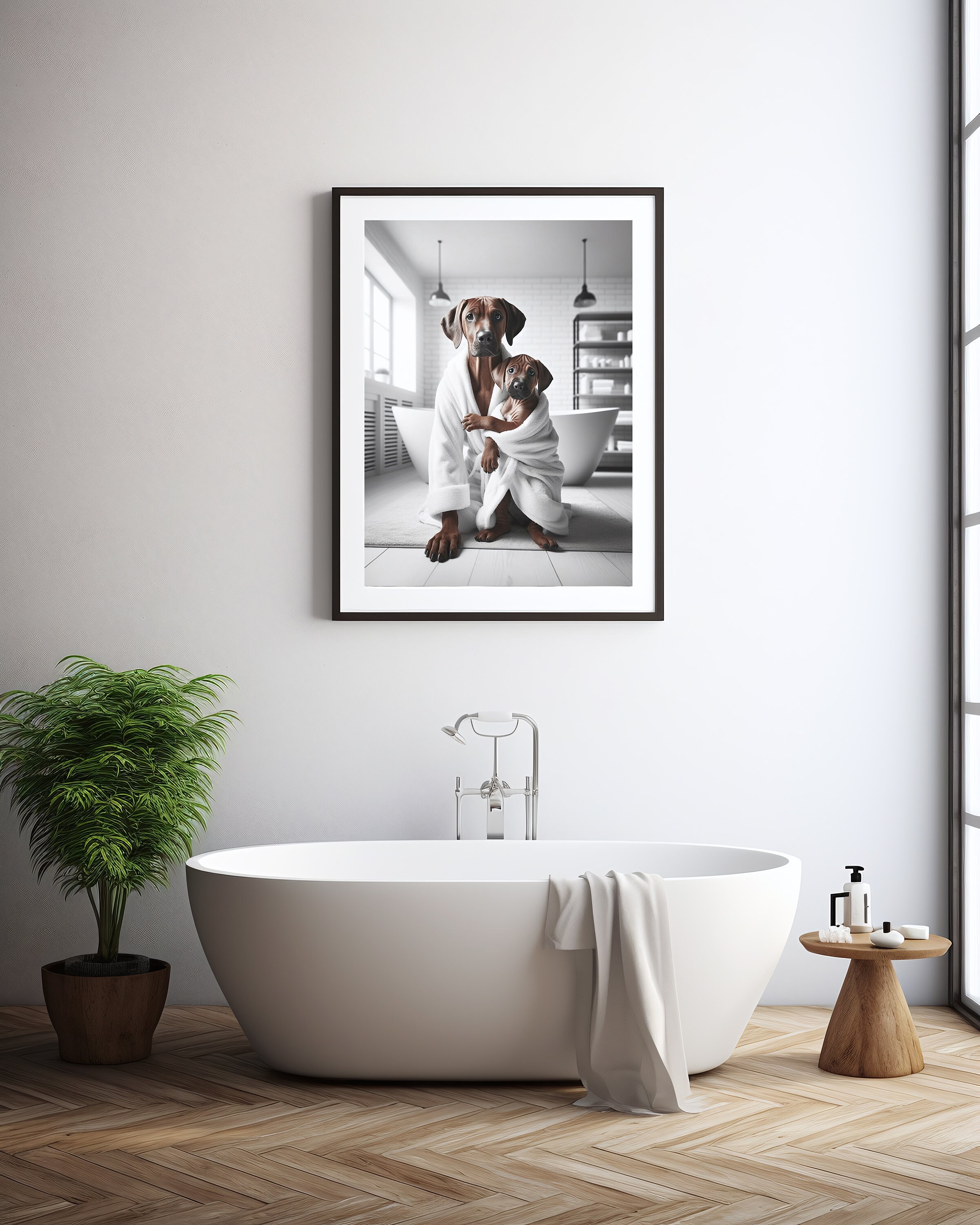 Rhodesian Ridgeback Bathroom Wall Art, Bathroom Wall Decor, Bathroom ...