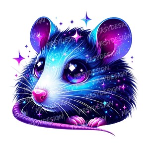 18 Rat Clipart, Sparkling Colorful Rat Clipart, Cute Rat Clipart Bundle ...