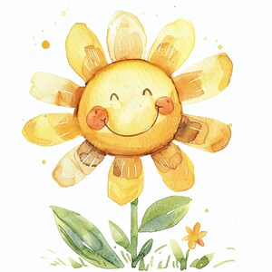 28 Cute Happy and Smiling Flower Clipart, Flowers Clipart, High Quality ...