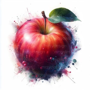 29 Apple Watercolor Clipart, High Quality PNG, Fruit Clipart, Apple Png ...