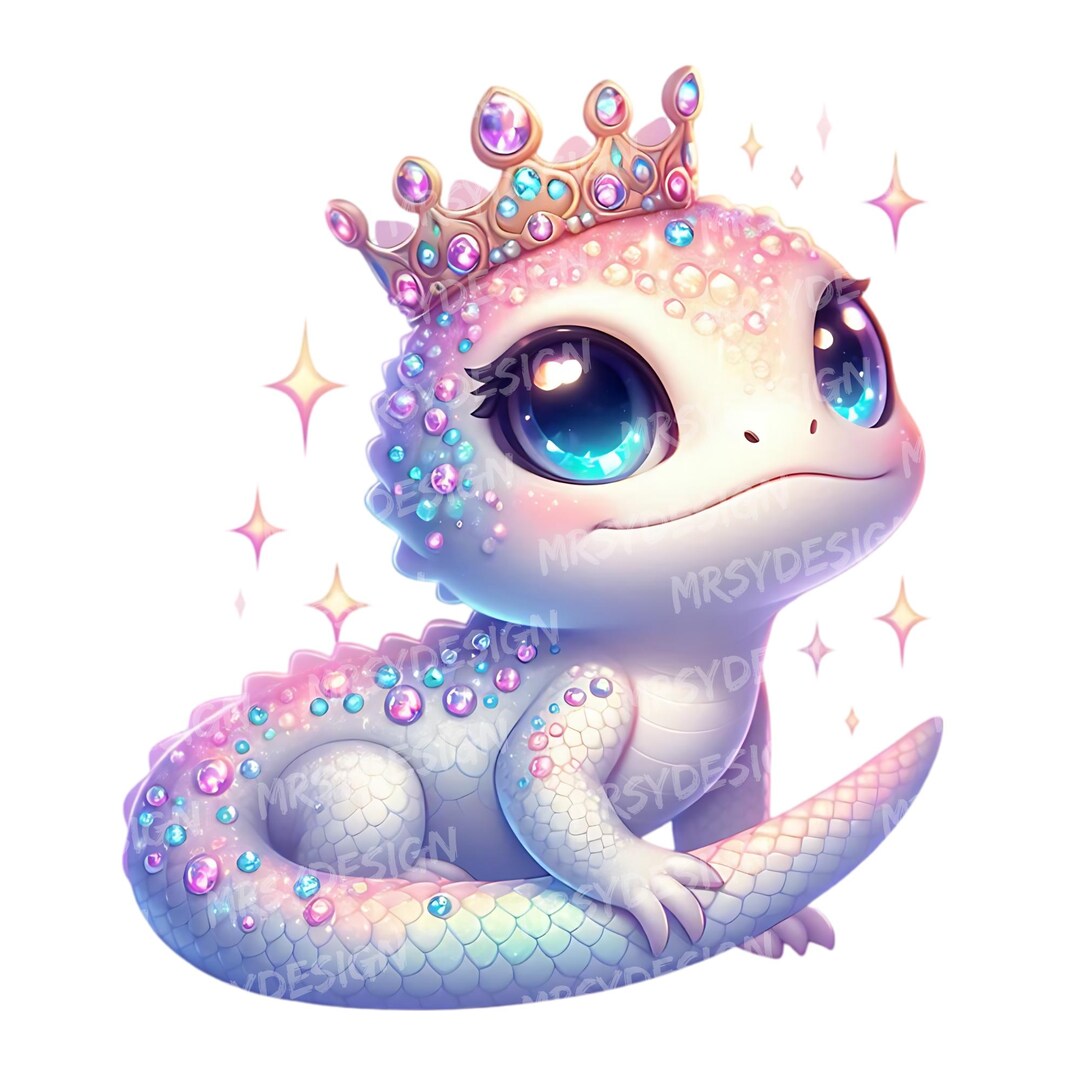 17 Lizard Clipart, Sparkling Colorful Lizard Clipart, Cute Lizard Clipart Bundle, Magic Baby ...