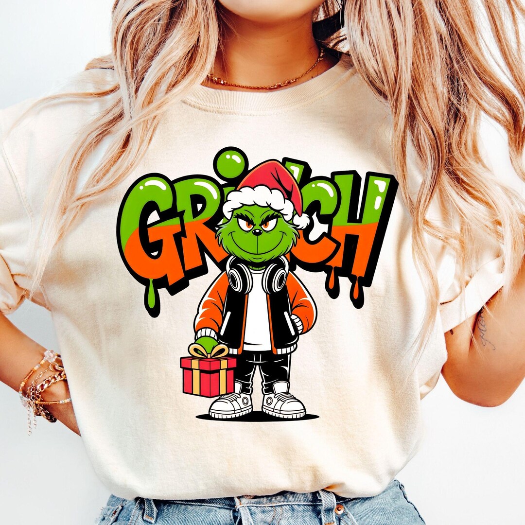 Grinch Christmas Png, Sublimation Design, Cool Grinch Gift Png, Holiday ...
