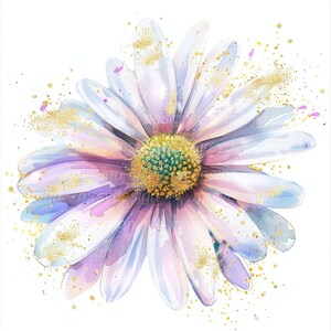 Birth Month Flower Daisy Clipart, Flowers Clipart, High Quality PNG ...