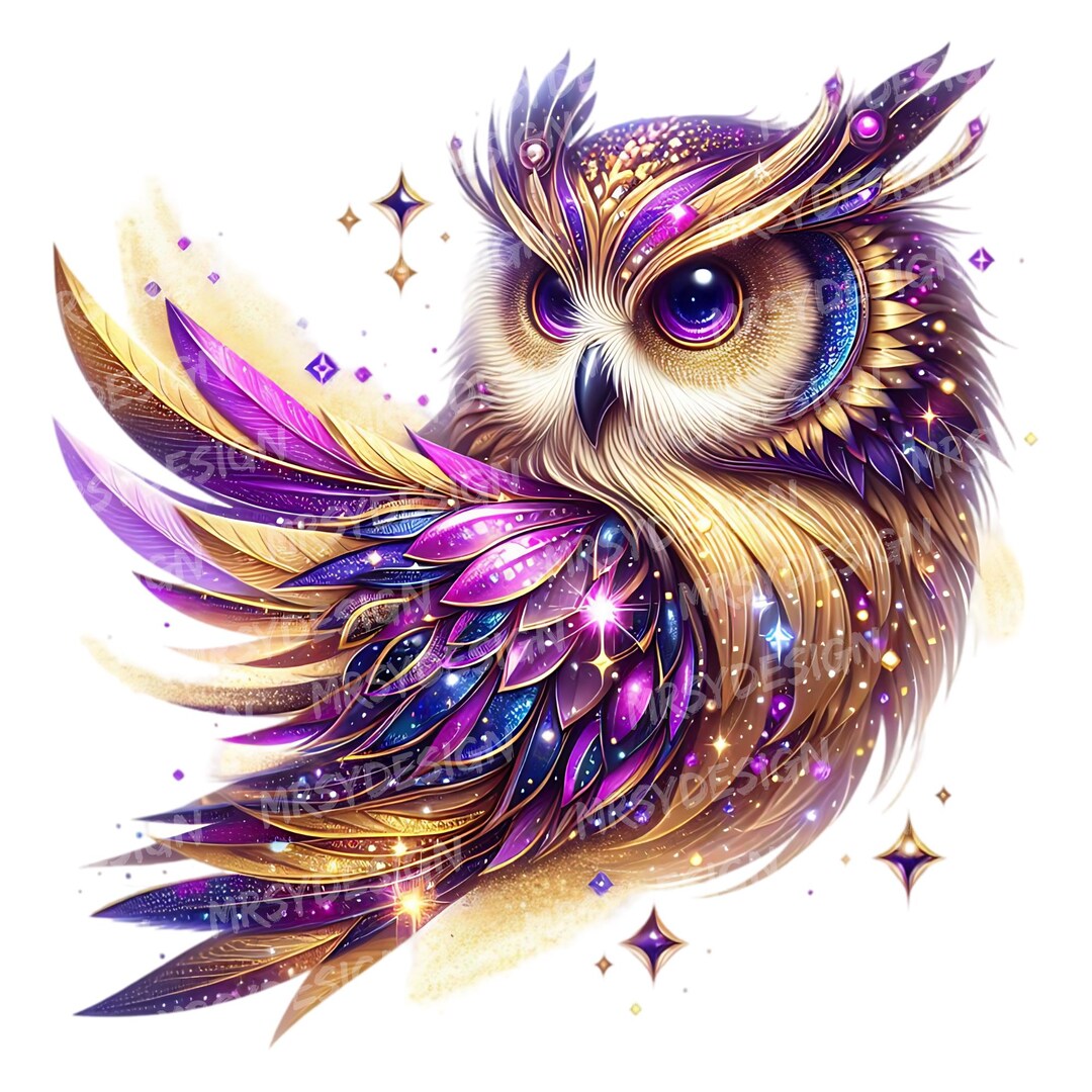 22 Owl Clipart, Sparkling Colorful Owl Clipart, Cute Owl Clipart Bundle ...