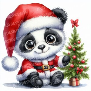 22 PNG, Christmas Baby Animals Clipart Bundle, Cute Holiday Animal Art ...