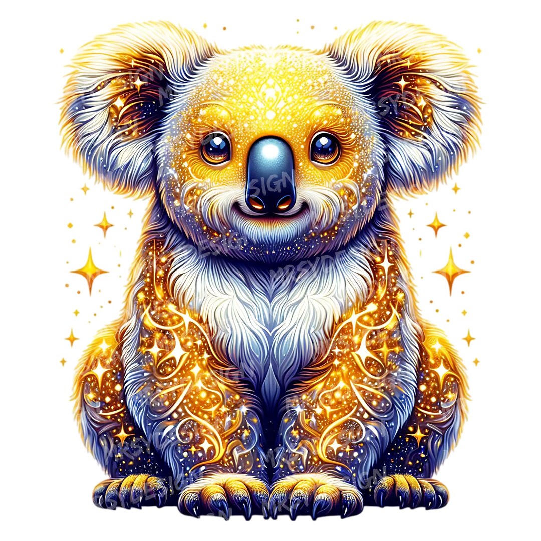 17 Koala Clipart, Sparkling Colorful Koala Clipart, Cute Koala Clipart ...