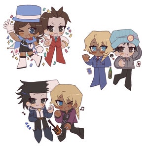 ACE ATTORNEY Duo Acrylic Keychain Charm (AA4 & AAI2 Ver) - Etsy