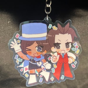 ACE ATTORNEY Duo Acrylic Keychain Charm (AA4 & AAI2 Ver) - Etsy