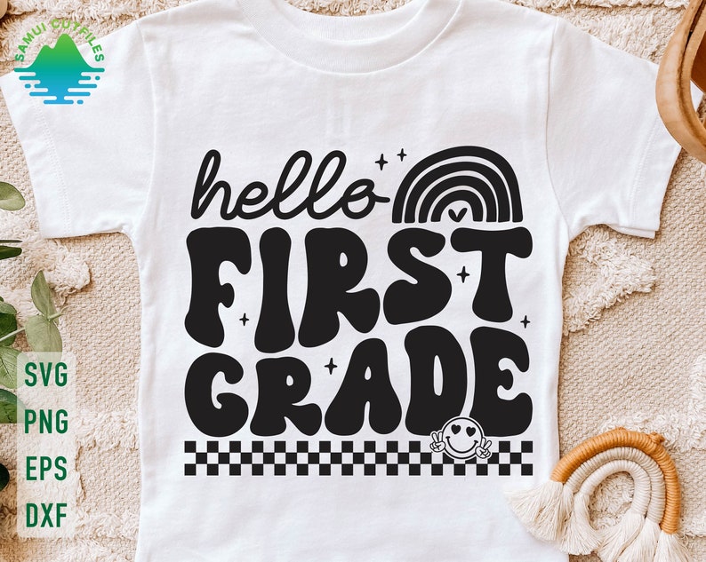 Hello First Grade Svg First Grade Svg Hello 1st Grade 1st - Etsy