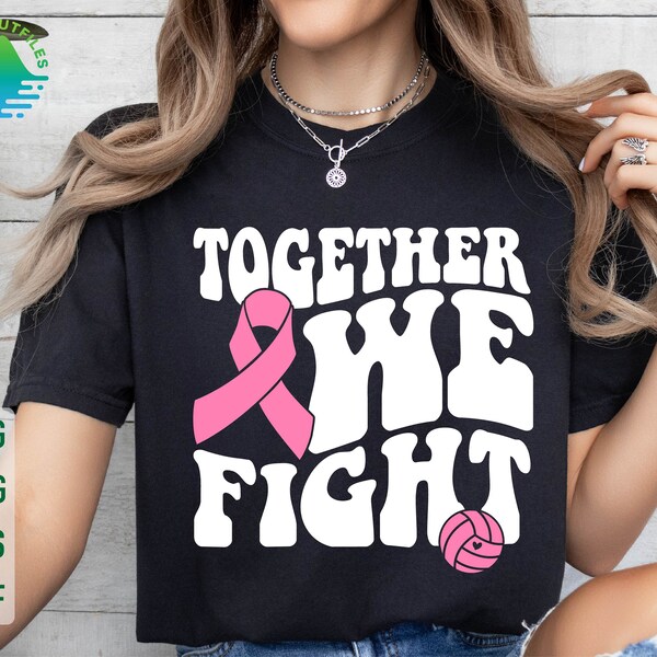 Volleyball With Cancer Ribbon Svg - Etsy