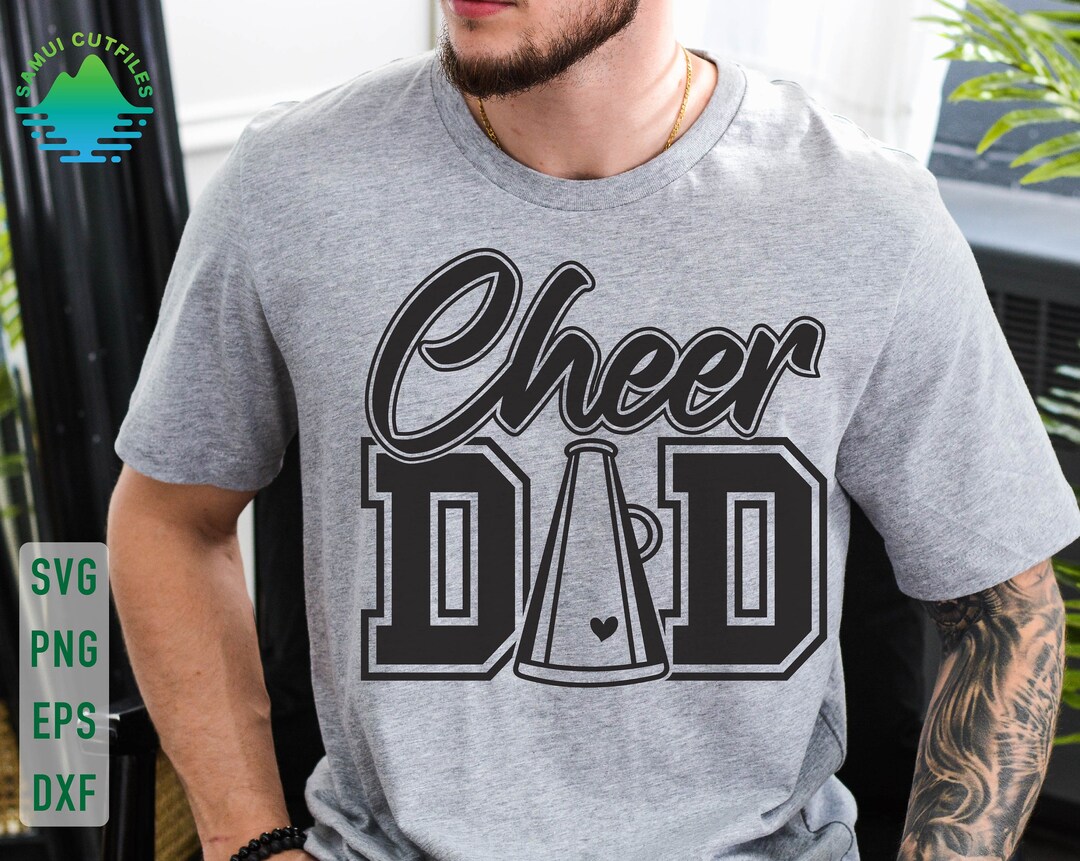 Cheer Dad svg, animadora svg, megáfono svg, pom pom svg, cheer coach ...