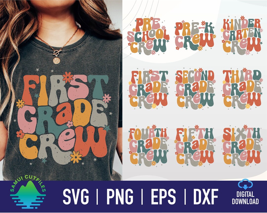 Back to School Svg Bundle, First Day of School Svg, Groovy Teacher ...