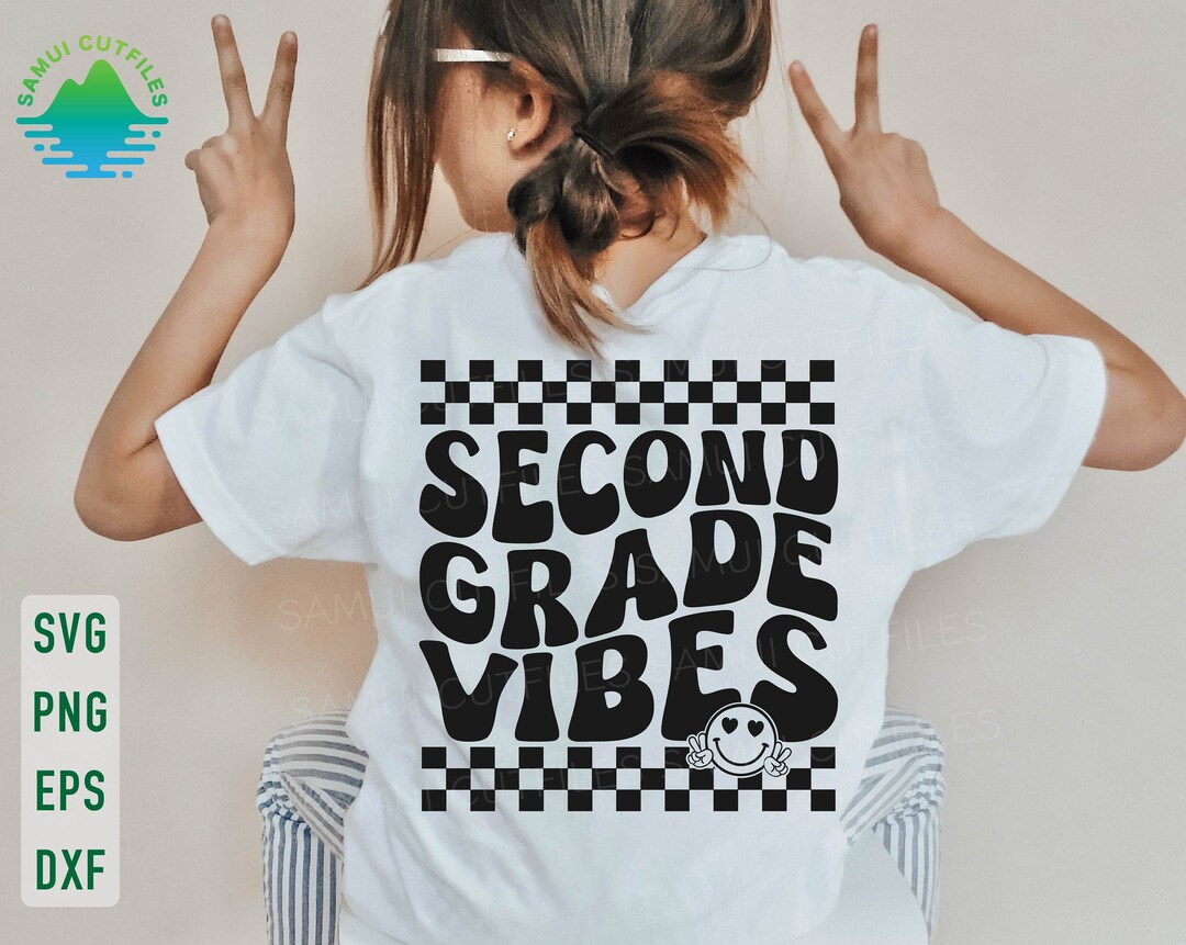 Vibes de segundo grado svg 2do grado svg Segundo grado svg - Etsy España