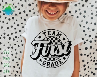 1st Grade Svg First Grade Squad Svg Png Back to School Svg - Etsy