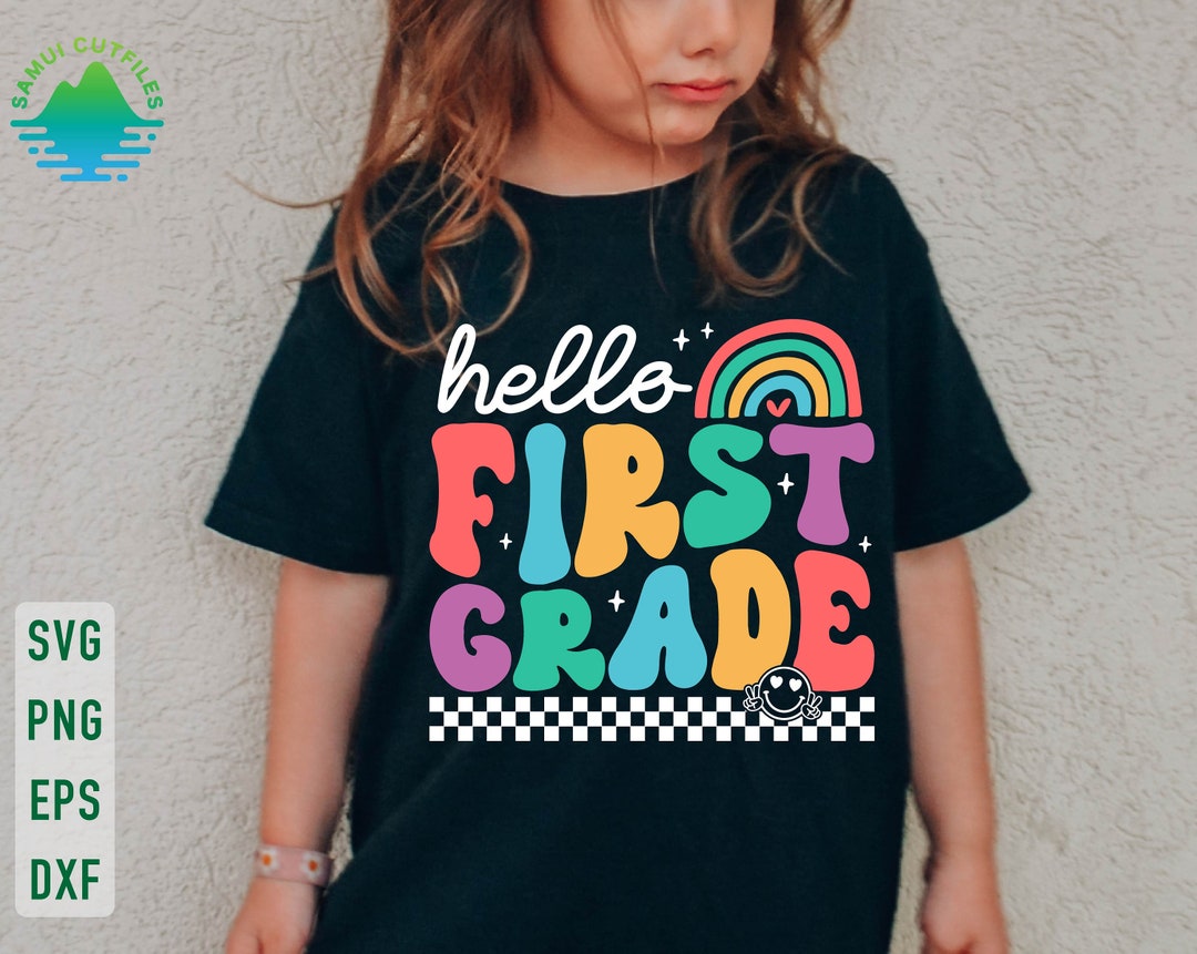 Hello First Grade Svg, First Grade Svg, Hello 1st Grade, 1st Grade Svg ...