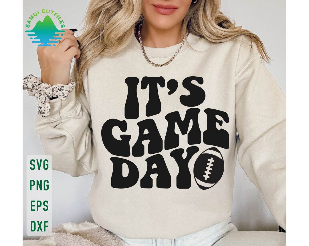 It's Game Day Svg, Football Game Day Svg, Football Vibes Svg, Football ...