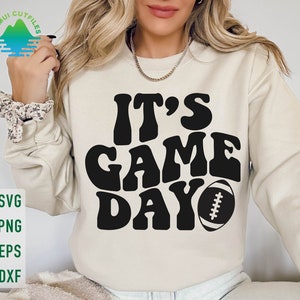 It's Game Day Svg, Football Game Day Svg, Football Vibes Svg, Football ...