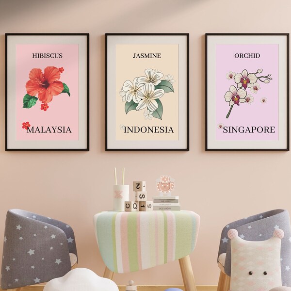 Malaysia Wall Poster - Etsy