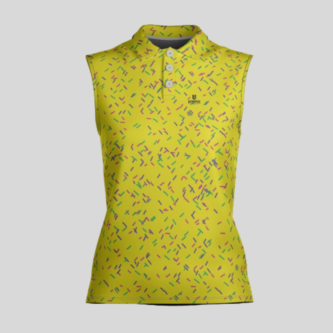 Sprinkles Sleeveless Golf Polo Shirt for Women, Golf Shirt for Women ...