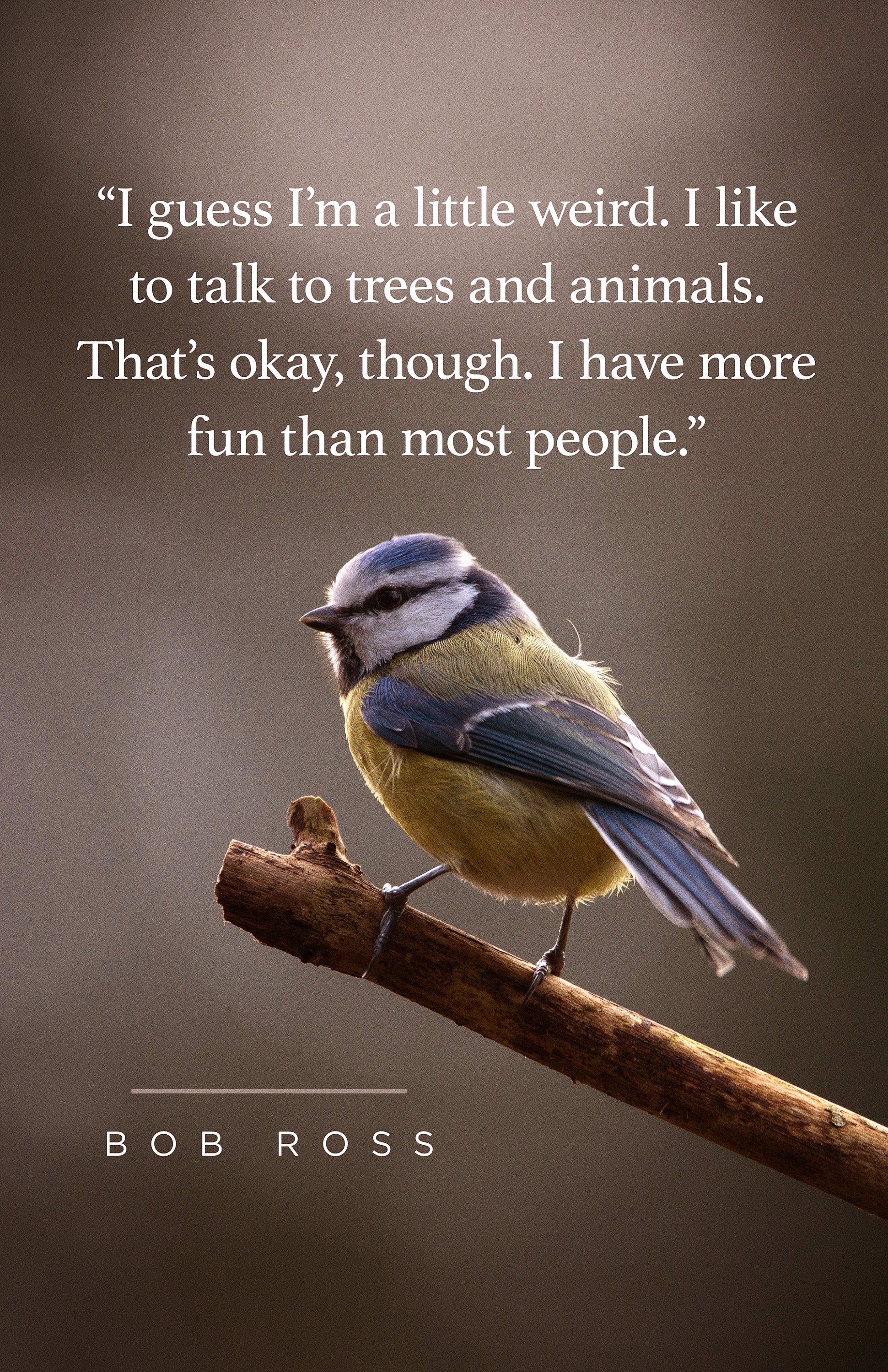 Bob Ross - Trees and Animals - Quote Poster Art Print in Various Sizes ...