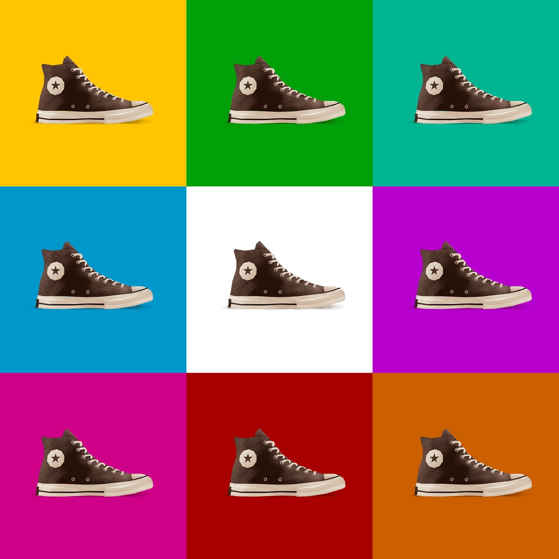 Converse Chuck Taylors - Poster Art Print in Various Sizes and Colors ...