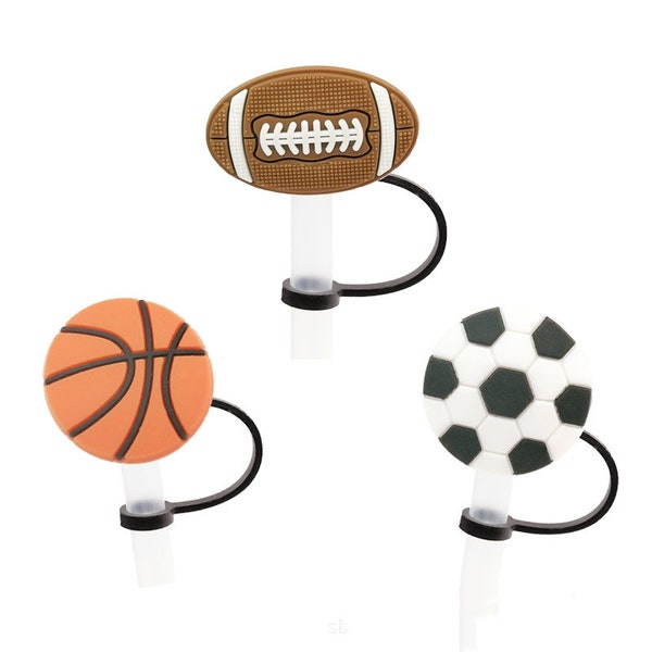 Straw Topper Soccer - Etsy