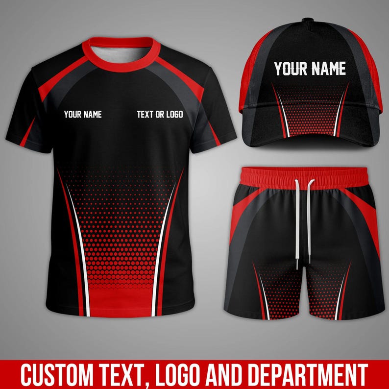 Custom Color Sport Brighten Set – Personalized Shirt, Shorts and Cap ...