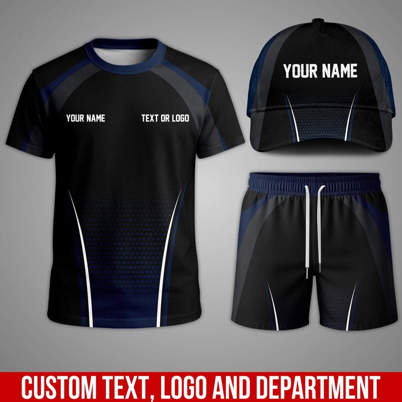 Custom Color Sport Brighten Set – Personalized Shirt, Shorts and Cap ...
