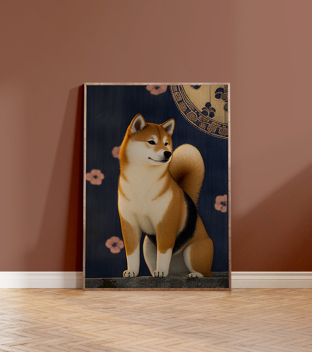 Shiba Inu, Shiba Inu Poster, Japanese Wall Art, Shiba Inu Gifts, Dog ...