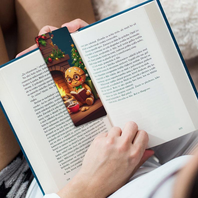 Christmas Bookmarks Set | Cozy Holiday Characters (digital Download) - Etsy