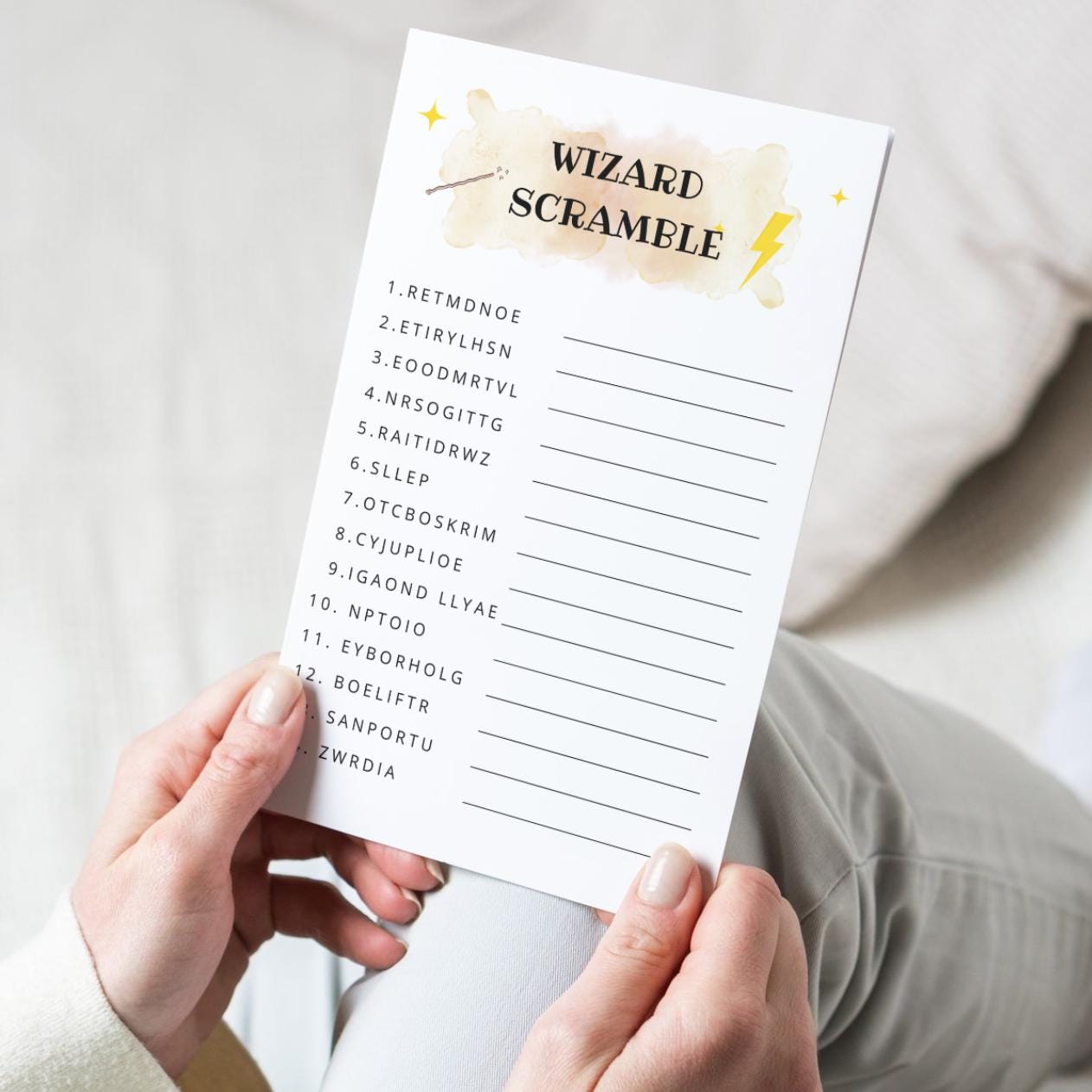 Wizard Word Scramble, Harry Potter Game Party, Birthday Party With ...