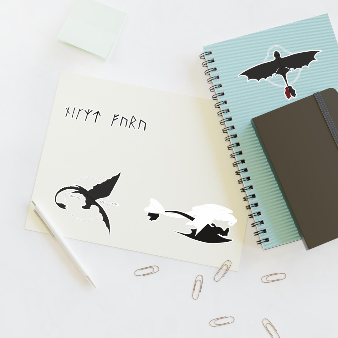 Dragon Sticker Sheets, Toothless, Night Fury, Light Fury, How to Train ...
