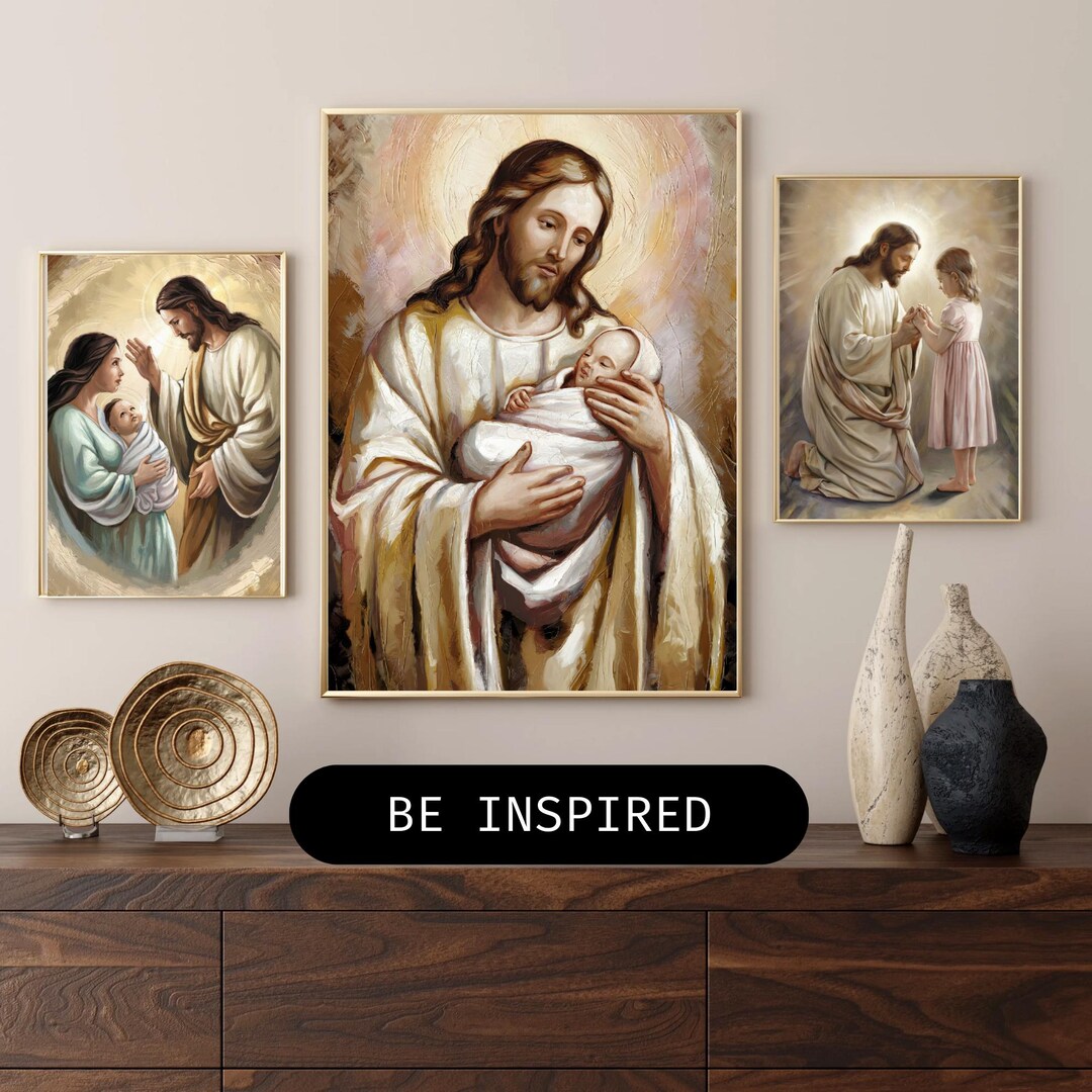 Jesus Holding Baby, Christian Art, Jesus With Child, Picture of Christ ...