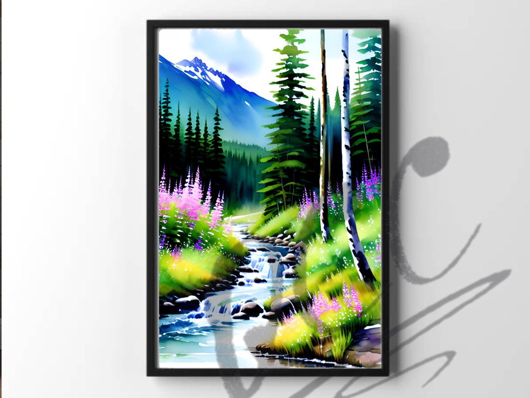 Easy Alaska Decor - Fireweed Creek 2 - Etsy