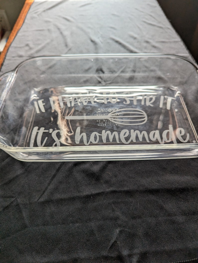 Custom Etched 2quart Rectangular Glass Baking Dish - Etsy